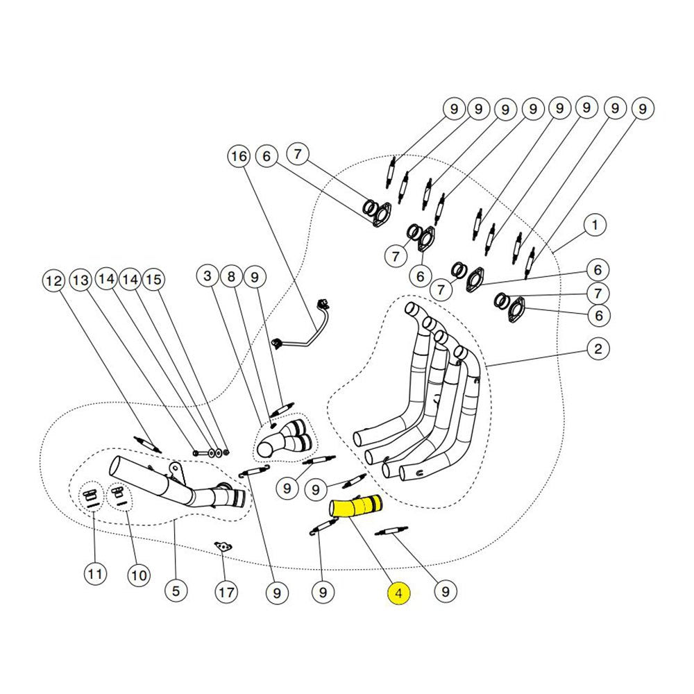 Akrapovic Replacement Collector Set