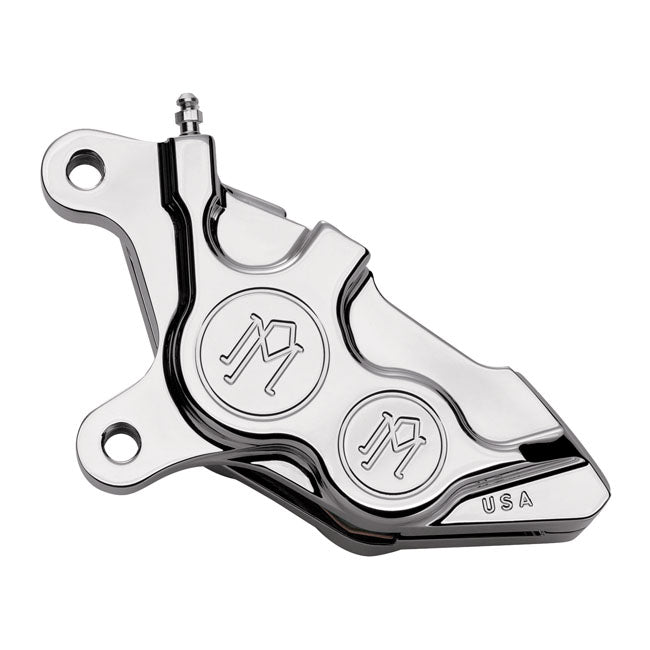 Performance Machine 137X4B 4-piston Front Brake Caliper for Harley
