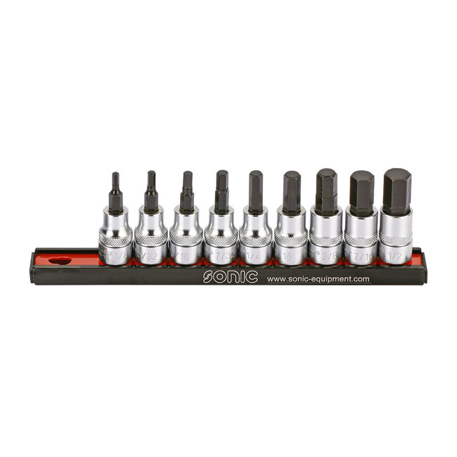 Sonic Hex Bit Socket Rail Set 3/8" US Sizes