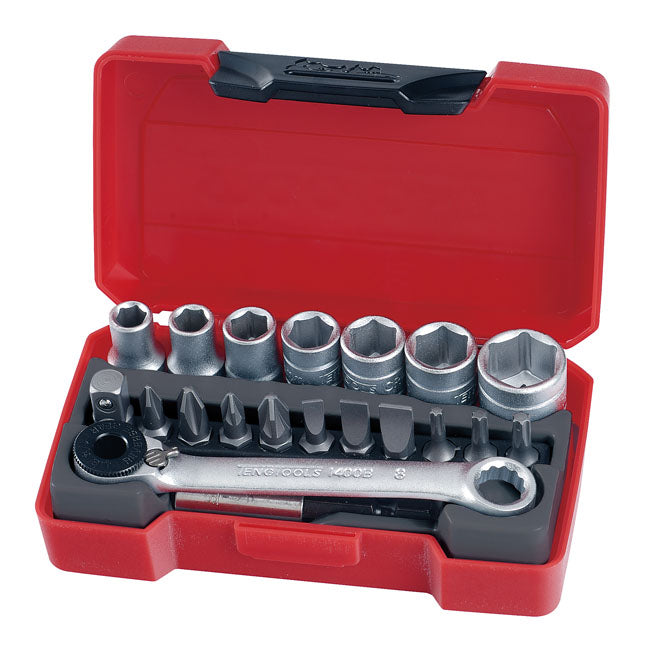 Teng Tools 1/4" Socket & Bits Set Metric Sizes
