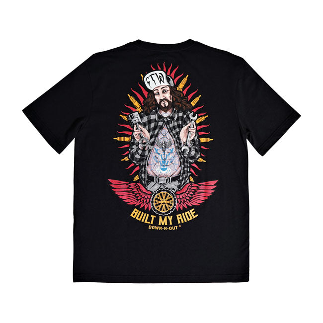 Down-N-Out Built my Ride T-Shirt Black