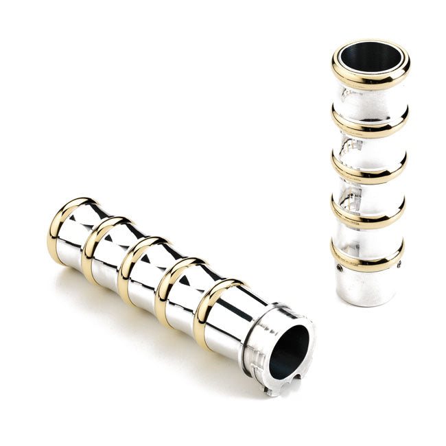 Kustom Tech Vintage Motorcycle Grips for Inverted Controls