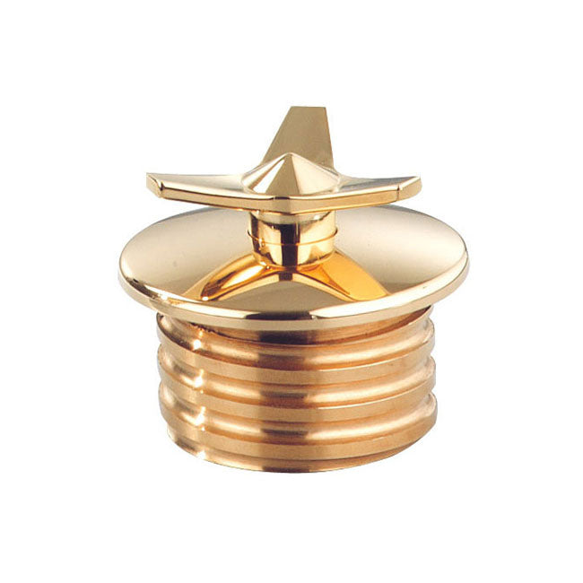 Kustom Tech Spinner Gas Cap Polished Brass