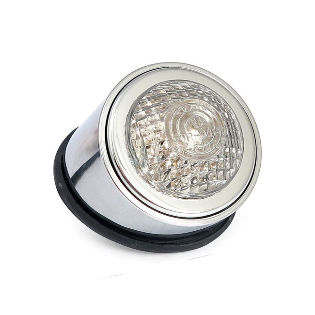 Old School Type 1 LED Taillight Chrome Clear Lens