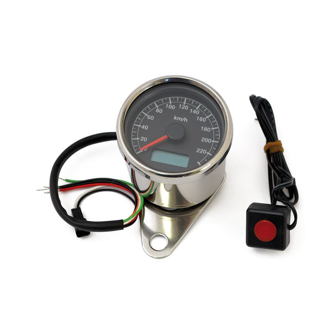 Stoker 60mm Mini Electronic Motorcycle Speedometer