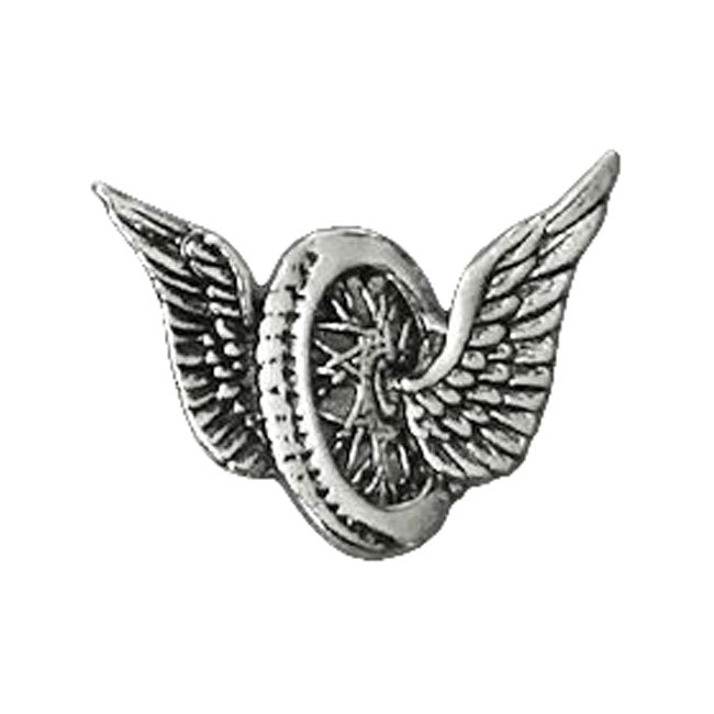 Large Wing Wheel Motorcycle Pin 1