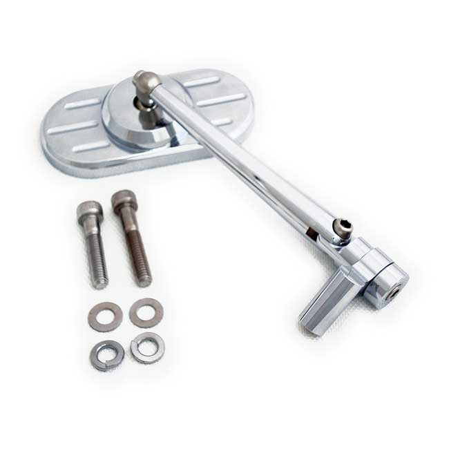 Rascal Motorcycle Mirror Set Double Jointed Chrome