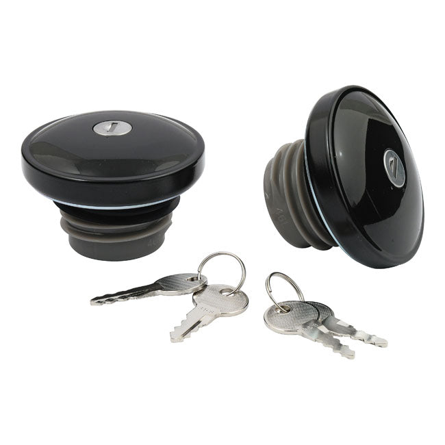 MCS Gas Cap Set with Lock Black HD 96-99